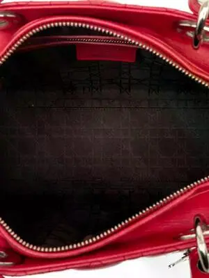 Dior Lambskin Cannage Satchel - Pink