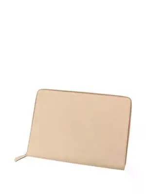 Fendi 2016 Leather Document Holder Zip Pouch Clutch Bag