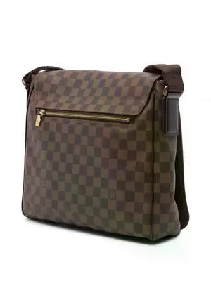 LOUIS VUITTON Damier Ebene Canvas District Mm Crossbody Bag