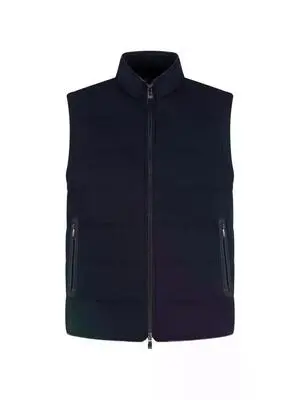 Corneliani Quilted Gilet - Blue