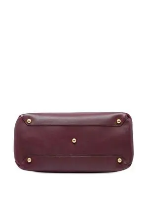 Burberry 2000-2017 Medium Leather And House Check Banner Satchel