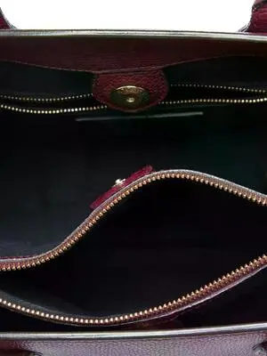 Burberry 2000-2017 Medium Leather And House Check Banner Satchel