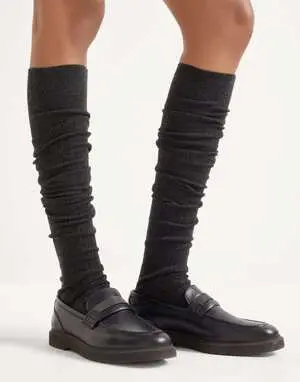 Brunello Cucinelli Stretch Cashmere Rib Knit Socks
