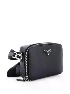 Prada Brique Camera Saffiano Leather Mini Crossbody Bag