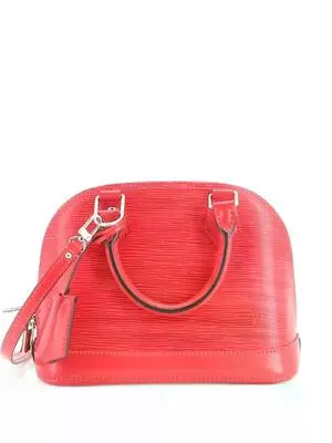 LOUIS VUITTON Alma Handbag Epi Leather Bb Satchel - Red