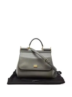 Dolce & Gabbana Miss Sicily Top Handle Bag - Grey