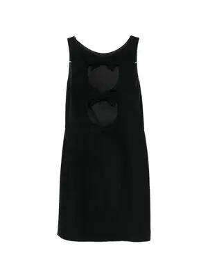 Moschino 2000s Bow-detail Cut-out Mini Dress