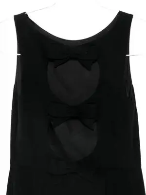 Moschino 2000s Bow-detail Cut-out Mini Dress