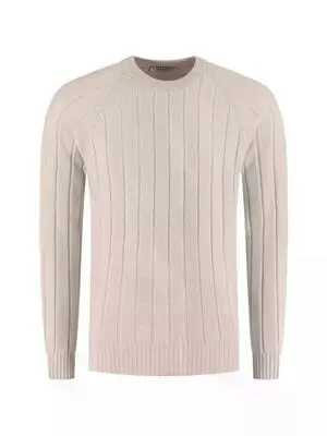 GRAN SASSO Ribbed-knit Raglan-sleeve Sweater - Neutrals