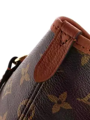 LOUIS VUITTON Monogram Canvas And Leather Mm Tote Bag - Brown