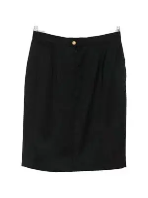 Versace 2000s Medusa-head-button Skirt