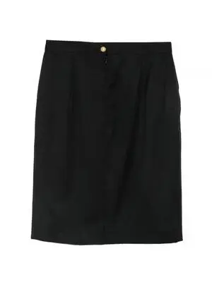 Versace 2000s Medusa-head-button Skirt
