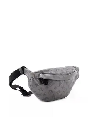 LOUIS VUITTON Discovery Bumbag Monogram Shadow Leather Pm Belt Bag - Grey