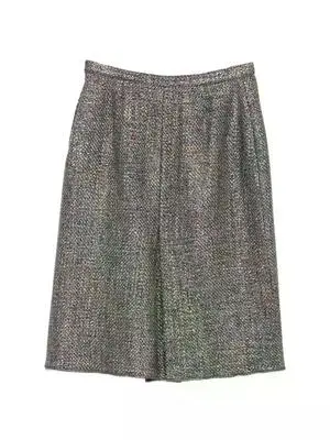 Miu Miu 2000s Tweed-construction Midi Skirt