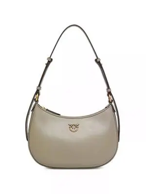 Pinko Leather Half Moon Shoulder Bag - Neutrals