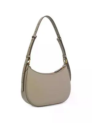 Pinko Leather Half Moon Shoulder Bag - Neutrals