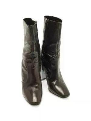 Saint Laurent Maddie Mid-calf Block-heel Boots