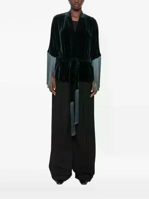 Antonelli Firenze Papavero Fringe-trim Belted Poncho