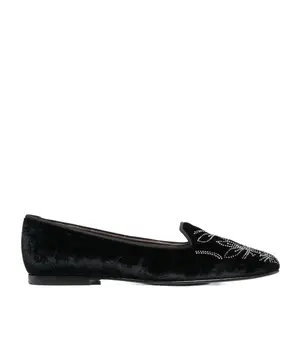 CastaÑer Round-toe Flat Shoes - Black