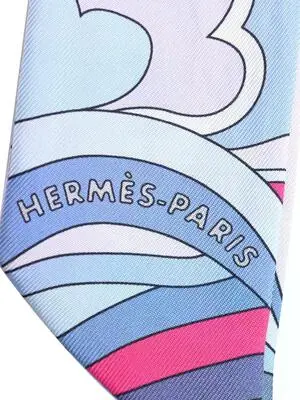 Hermès Faubourg Rainbow Twill Scarf - Blue