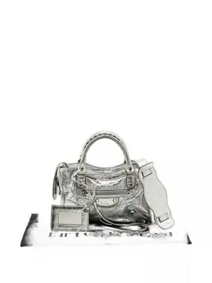 Balenciaga Mini Metallic Edge City Tote Bag