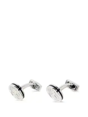 HACKETT LONDON Brolly Bowler Round Cufflinks - Silver