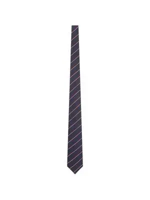 Giorgio Armani Diagonal-stripe Neck Ties - Blue