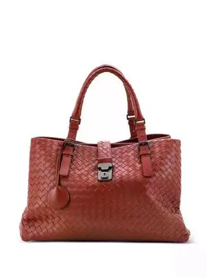 Bottega Veneta Intrecciato Nappa Roma Tote Bag - Brown
