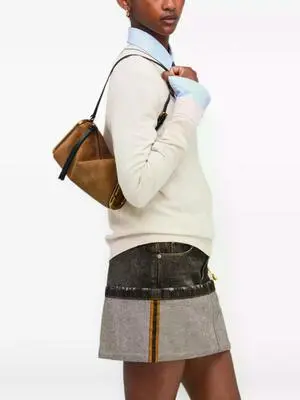 Marc Jacobs Scene Small Shoulder Bag In Suede - Brown