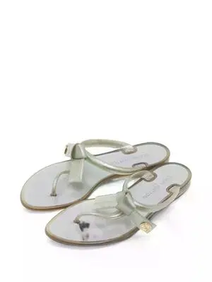 LOUIS VUITTON Bow-detail Sandals - Silver