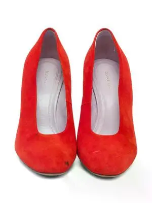 Celine Round-toe Block-heel Pumps