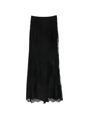 Zuhair Murad Laced Long Skirt - Black