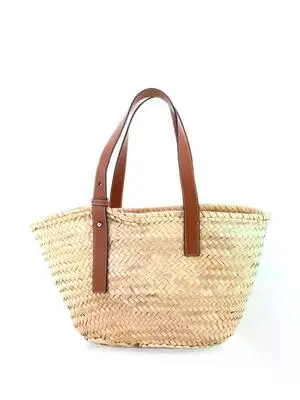 Loewe Basket Tote Raffia Medium Bucket Bag