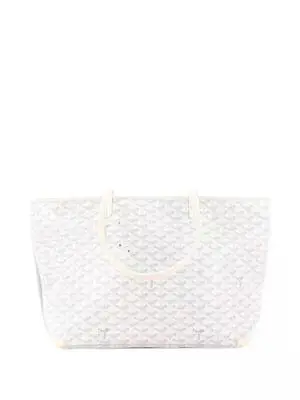 Goyard Artois Tote Coated Canvas Mm Shoulder Bag - White