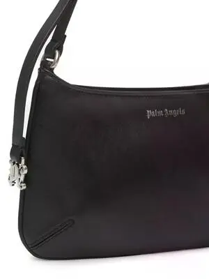 Palm Angels Classic Logo Giorgina Leather Shoulder Bag - Black