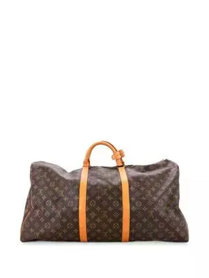 LOUIS VUITTON Monogram Canvas Keepall Travel Bag 60
