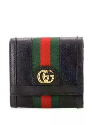 Gucci Ophidia Card Case Wallet Leather Small Wallets - Black