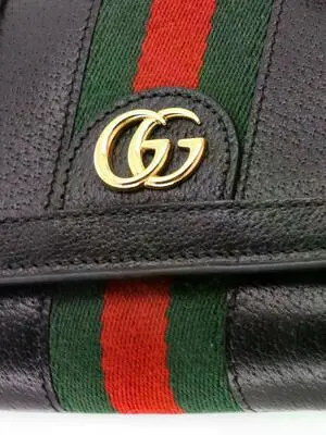 Gucci Ophidia Card Case Wallet Leather Small Wallets