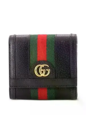 Gucci Ophidia Card Case Wallet Leather Small Wallets - Black