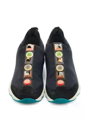 Fendi Stud-embellished Slip-on Sneakers