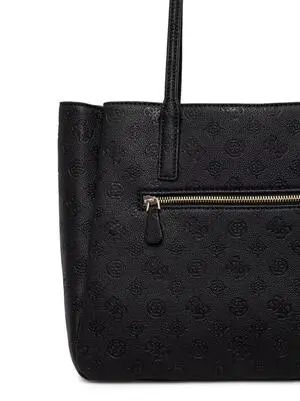 Guess Logo-embossed Tote Bag - Black