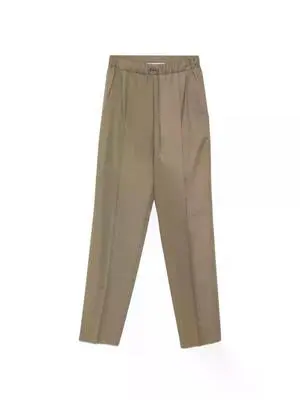 Max Mara Virgin Wool Drawstring Trousers