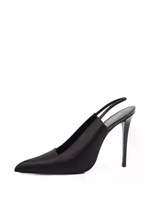 Saint Laurent Pointed-toe Slingback Pumps - Black