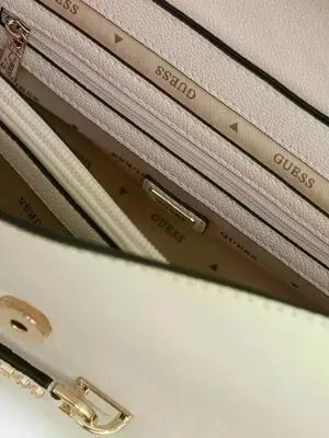 Guess Logo-plaque Pebbled Tote Bag
