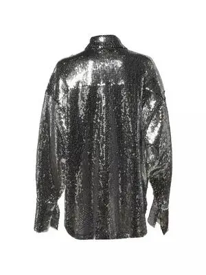 David Koma Sequin-embellished Oversized Shirt