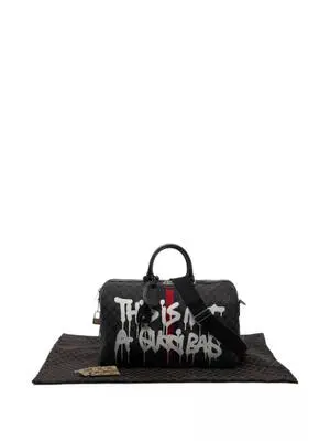 Balenciaga X Gucci Medium The Hacker Project Graffiti Holdalls Bag