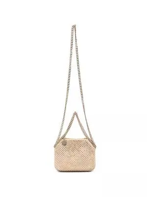Stella McCartney Falabella Crystal-embellished Mini Tote Bag - Neutrals