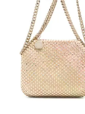 Stella McCartney Falabella Crystal-embellished Mini Tote Bag - Neutrals