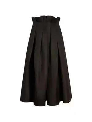 Khaite Astrid Midi Skirt - Black