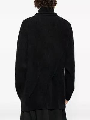 Yohji Yamamoto Ribbed-knit Turtleneck Sweater